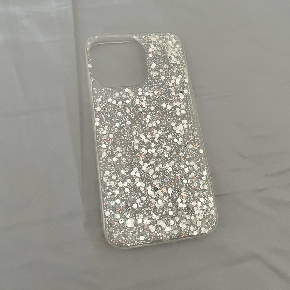 Accessories | Silver Glitter Iphone 13 Pro Phone Case | Poshmark